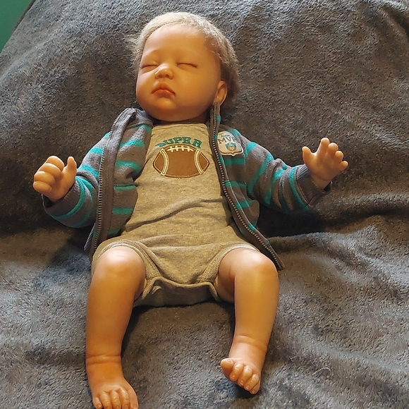 Unbranded | Toys | 2 Reborn Baby Boy Doll In Mvp Team Jacket And ...